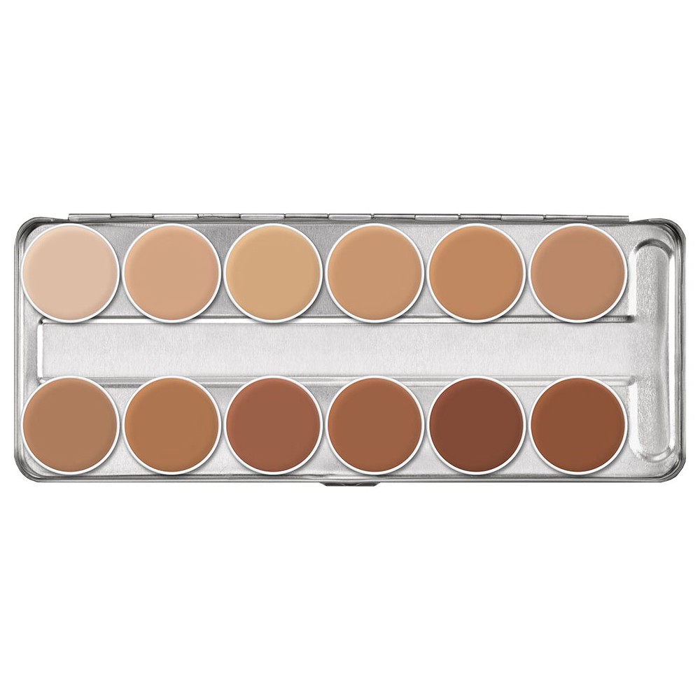Kryolan RUBBER MASK GREASE PAINT Palette 12 colors, 40ml - art.2584 ...