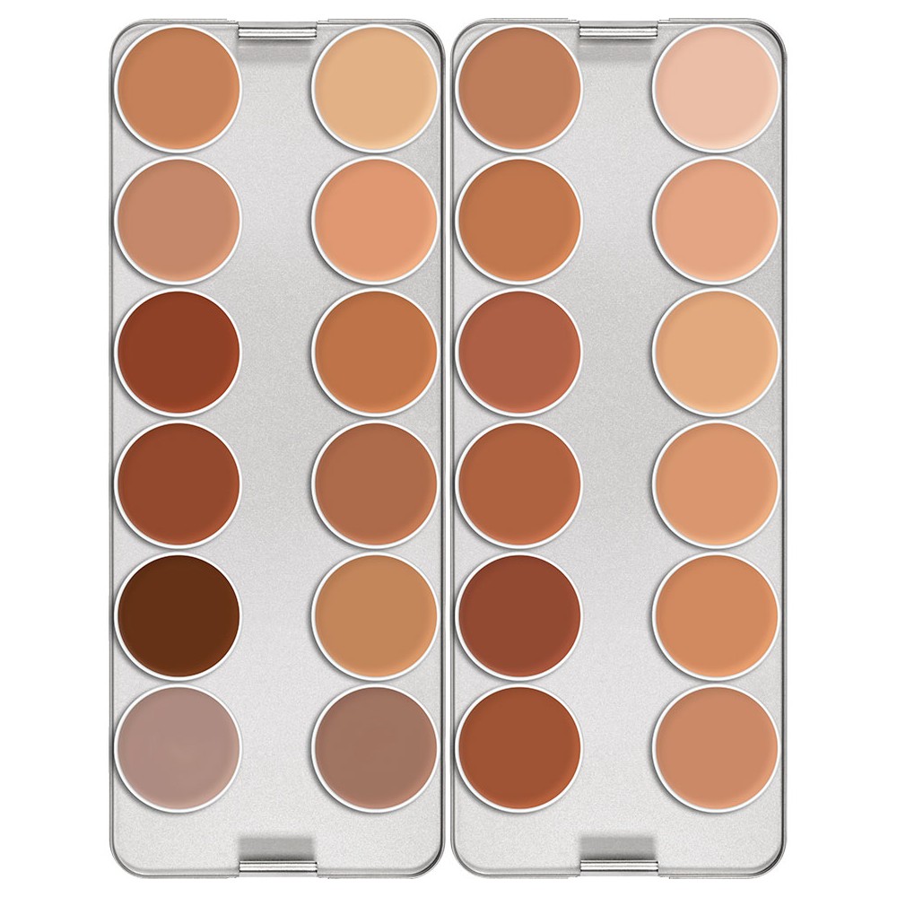 Kryolan RUBBER MASK GREASE PAINT Palette 24 colors, 80ml - art.2586 ...
